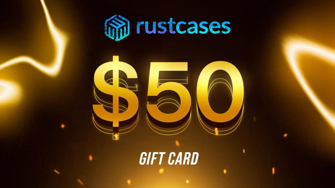 RUSTCASES.com $50 Gift Card | Buy cheap on Kinguin.net