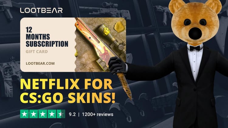 Lootbear 12 Months Subscription Gift Card | Buy cheap on Kinguin.net