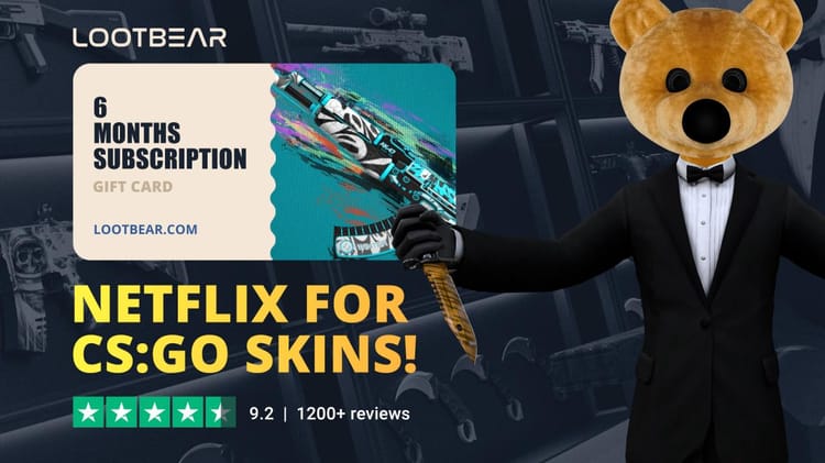 Lootbear 6 Months Subscription Gift Card | Buy cheap on Kinguin.net