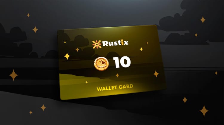 Rustix.io 10 USD Wallet Card Code | Buy cheap on Kinguin.net