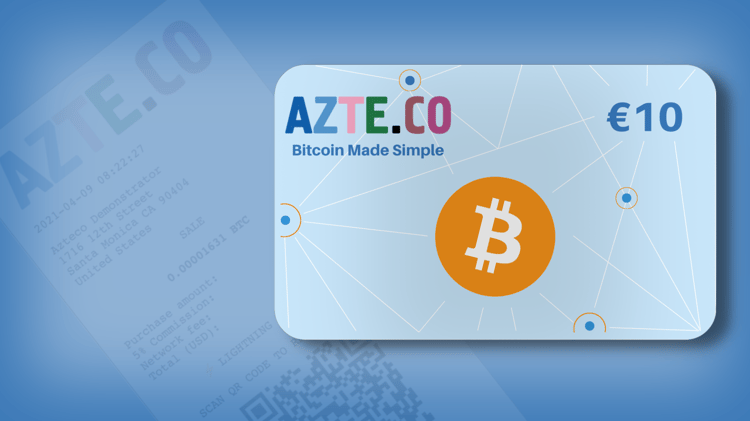 Azteco Bitcoin On-Chain €10 Voucher | Buy cheap on Kinguin.net